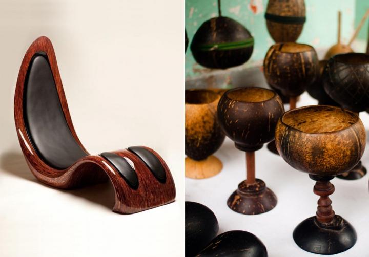 Decora tu hogar de una forma ecológica con el coco. Decoración del hogar.